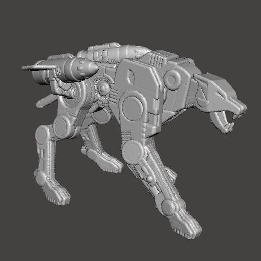 🤖 CYBER PANTHER MINIATURE MODEL SCIFI OR FANTASY GAMES RPG DND・ STL ...