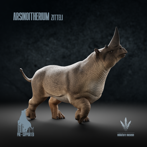 🐘 Arsinoitherium zitteli : The Twin Horned Mammal from the Cenozoic ...