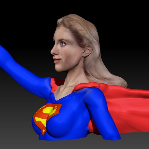 👤 Supergirl Helen Slater 3d bust Textured・ 3D File for 3D printing・Cults