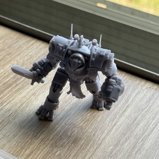 3D printing Silver Order Mech Knight by GsgGodwin • made with Elegoo ...