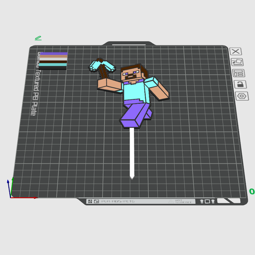 Arquivo grátis 3MF Cake Topper - Colorized - Minecraft - Steve 🍰 ...
