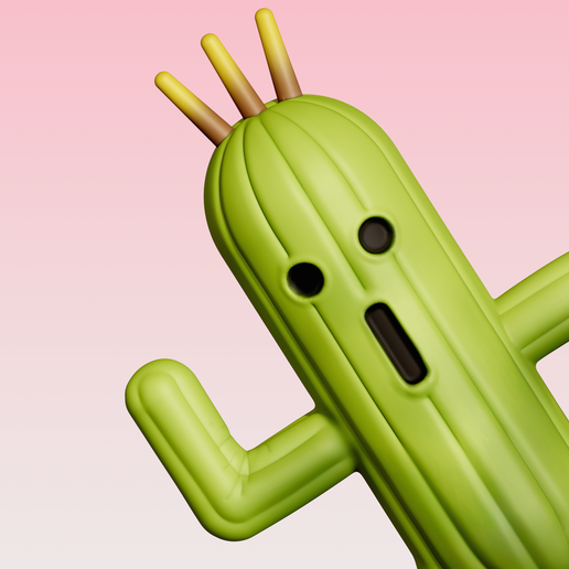👹 Sabotender (Cactuar) from Final Fantasy Series・ STL File for 3D ...