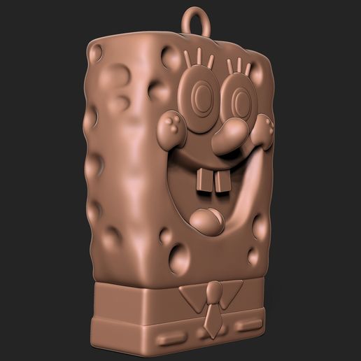 🧽 Spongebob kaychain・Free STL File for ・Cults