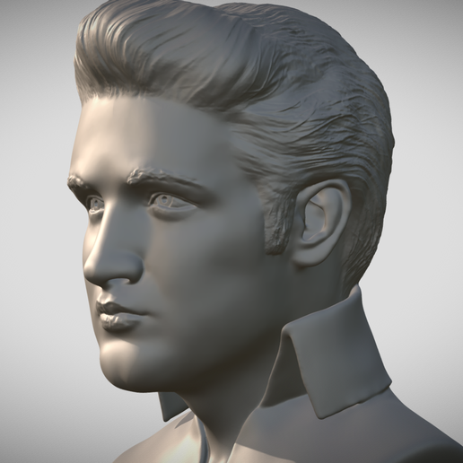 👤 Elvis Presley bust for 3D printing・ STL File for 3D printing・Cults
