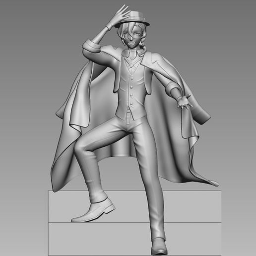 🐕 Bungou Stray Dogs Chuuya Nakahara・Archivo STL para Impresión 3D・Cults