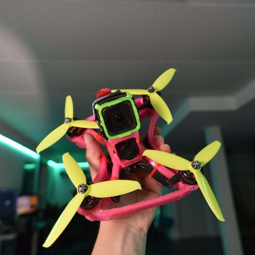 🖼️ TPU FPV Drone Frame - Indestructible・Free STL File for ・Cults