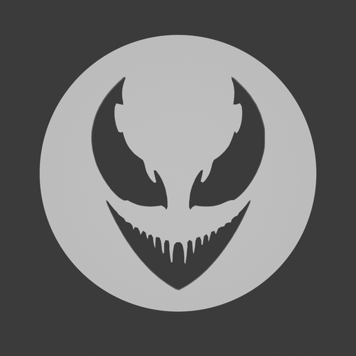 3D file VENOM LOGO STL 🎨 ・Design to download and 3D print・Cults