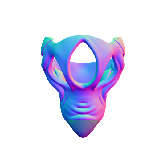 🤣 Laughing three eyed dog fursuit mask・ OBJ File for 3D printing・Cults