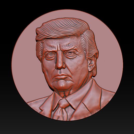 👤 3D Donald Trump Bust・ 3D File for 3D printing and CNC machining ...