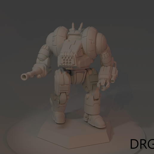 🐉 Battletech - Dragon - DRG-1N・Free STL File for ・Cults