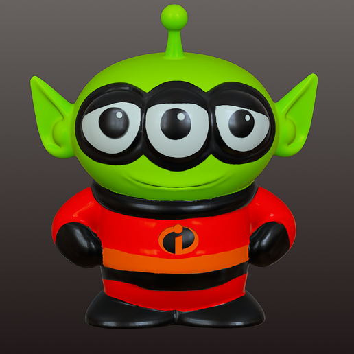 👽 Alien the Incredibles- Martian - Toy Story・ STL File for 3D printing ...