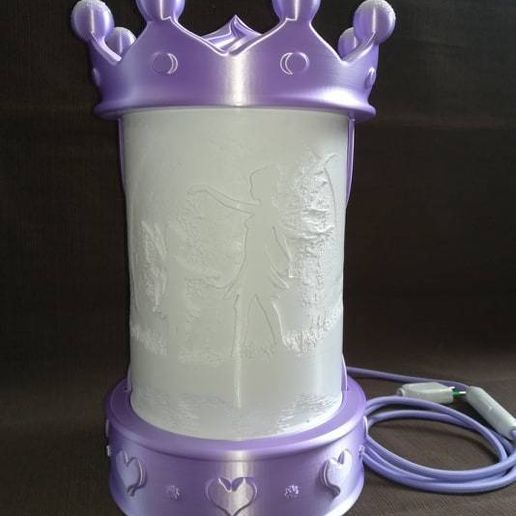 🧚 Fairy lithophane lamp・ STL File for ・Cults