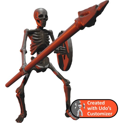 💀 Skeleton (and Legs) Library for Udo's Customizer・Free 3D File for 3D ...