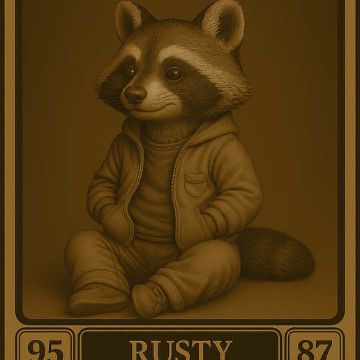 📁 Rusty - STL file・ STL File for 3D printing・Cults