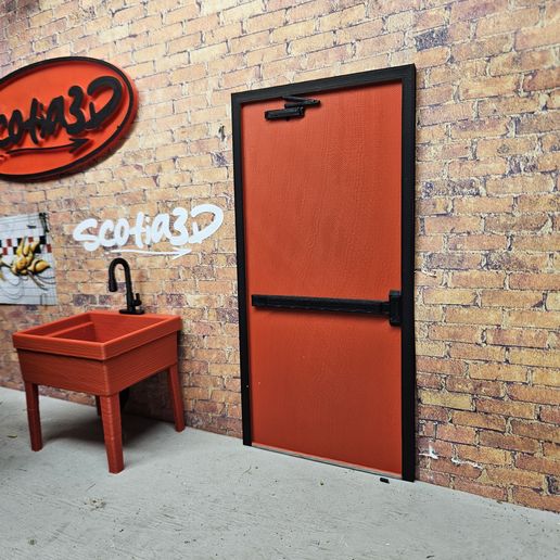 👨 1/10 MAN DOOR・ STL File for 3D printing・Cults