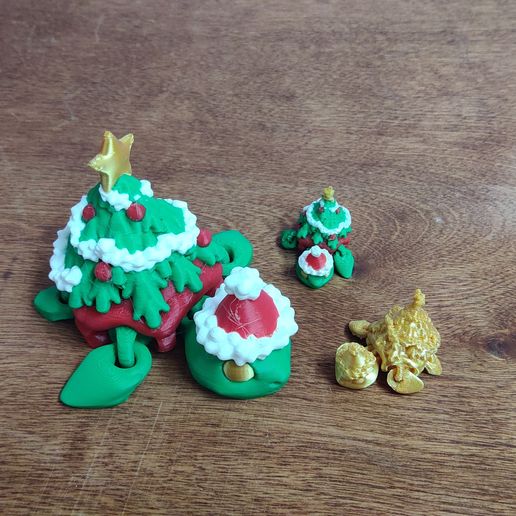 🎄 Christmas Tree Turtle・ STL File for 3D printing・Cults