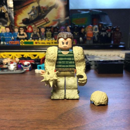 🎨 Custom LEGO Sandman accessories set・ STL File for 3D printing・Cults