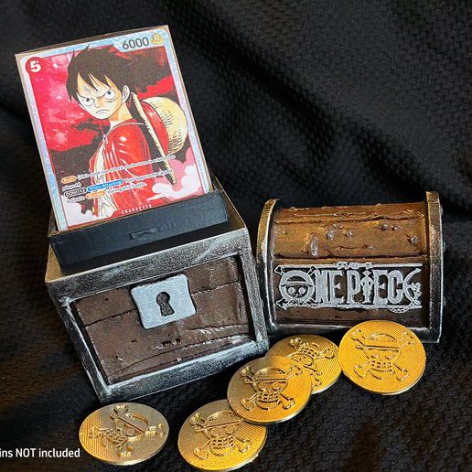 🏴‍☠️ One Piece TCG Pirate Chest Deck Box・ STL File for 3D printing・Cults