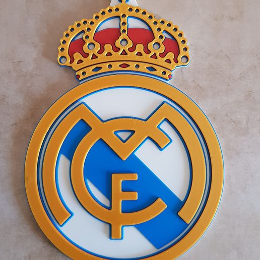 🛡️ Real Madrid Shield - Logo・Free 3MF File for 3D printing・Cults