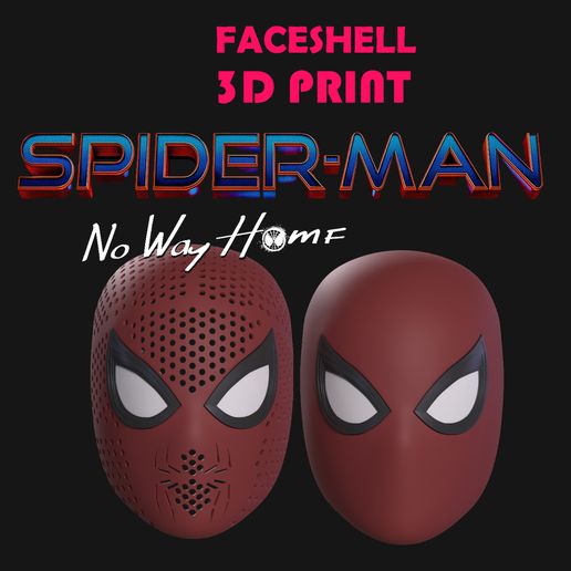 🕷️ SPIDER MAN-TOM HOLLAND- FACESHELL・Archivo 3D para ・Cults