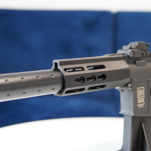 🔫 M4 CQB kit - outer barrel, handguard + supressor・ STL File for ・Cults