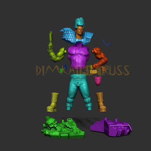 🧑‍⚖️ Judge Dredd stl・ 3D File for 3D printing・Cults