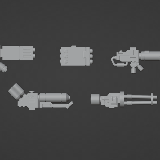 🔫 Tau Weapon Pack・Free STL File for ・Cults