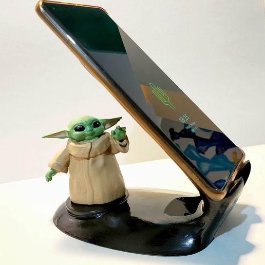 📞 Grogu phone holder・ STL File for ・Cults
