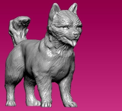 STL file Tsuki Dog model - 3D print 🐕 ・3D print model to download・Cults