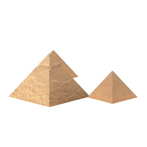 3D file Egyptian Pyramids and Desert 3d model 🏜️ ・3D print design to ...