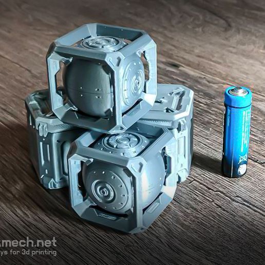 📦 Scifi Box Sphere Container・free Stl File For 3d Printing・cults 