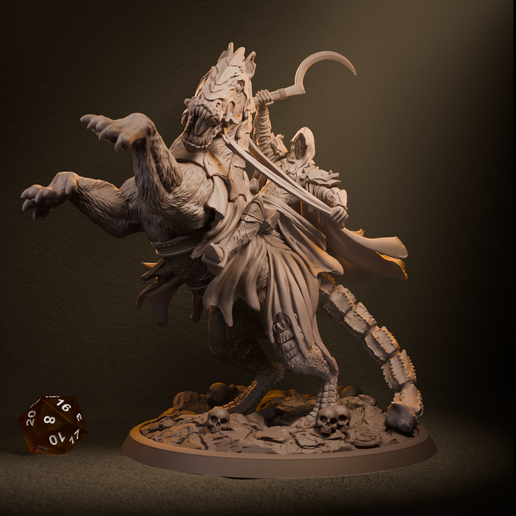 🆓 MournKeeper/Chimera RPG Miniature・ STL File for 3D printing・Cults