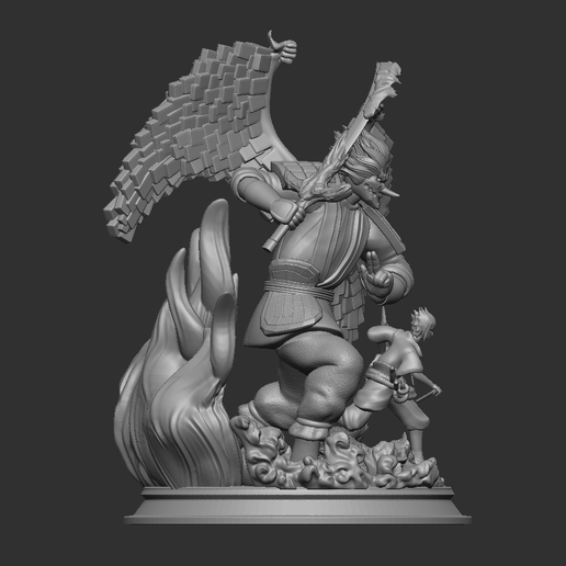 👾 Sasuke Uchiha Susanoo Statue STL – Naruto Anime 3D Print Model ...