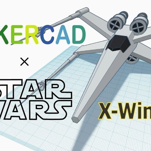 Free STL file Simple X-wing with Tinkercad 🚀 ・3D printable model to ...