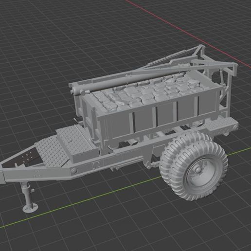 🚐 m58 mine cleaning line charge MCLIC on on m200 trailer 35 th scale ...