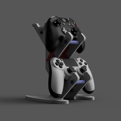 🎮 XDock - Controller & Headset Stand・ STL File for 3D printing・Cults