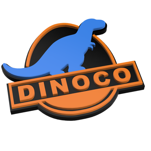 Archivo 3D LOGO DINOCO (CARS) 👾 ・Modelo de impresora 3D para descargar ...