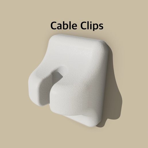 🔌 Clip Cable Management Organizer・ STL File for 3D printing・Cults