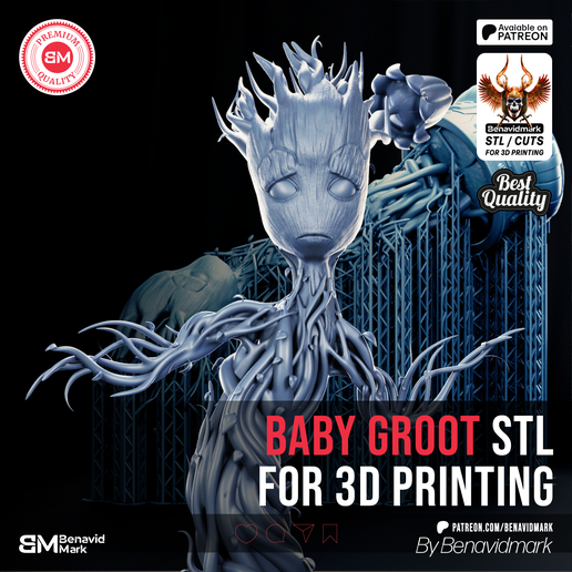 👶 Baby Groot STL・ 3D File for 3D printing・Cults