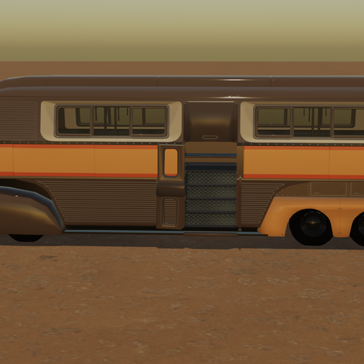 🚌 Fallout 4-76 Pre war Bus Rework・ STL File for 3D printing・Cults