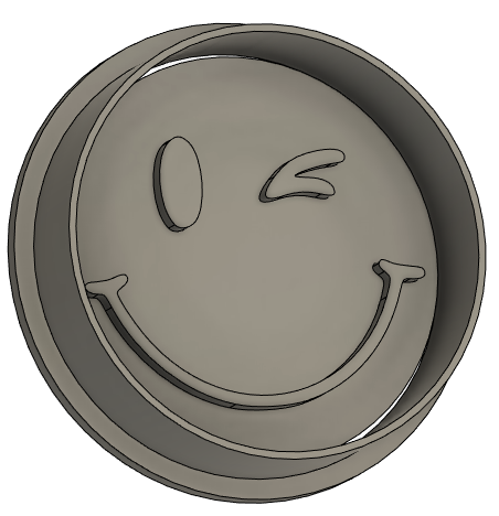 3MF file Wink Face Cookie Cutter - Extruded 😉 ・3D printer model to ...