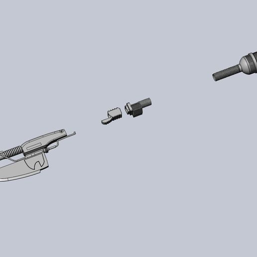 ⭐ Star Wars Vibro Axe Assembly・ STL File for 3D printing・Cults