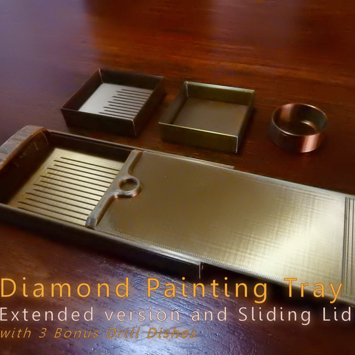 💎 Diamond Painting Tray Extended version and Sliding Lid with 3 Bonus ...