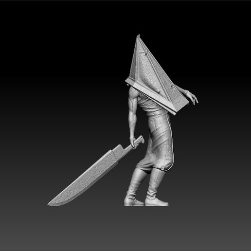 🔺 pyramid head - silent hill - Red Pyramid Thing - Triangle Head・ STL ...
