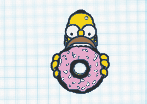 STL file Homer Keychain 🗝️ ・3D printer model to download・Cults