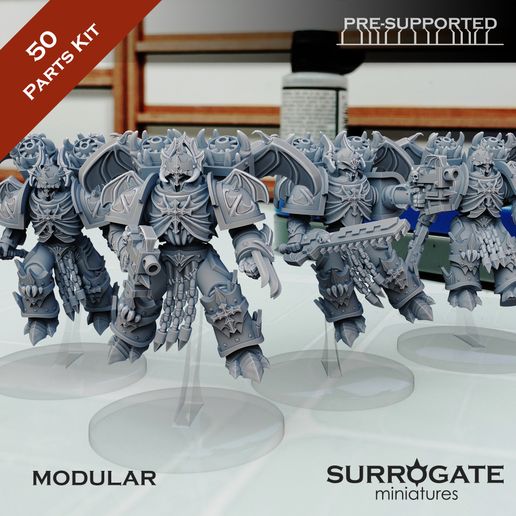 3D file Midnight Wyverns, Surrogate Miniatures August Modular Unit ...