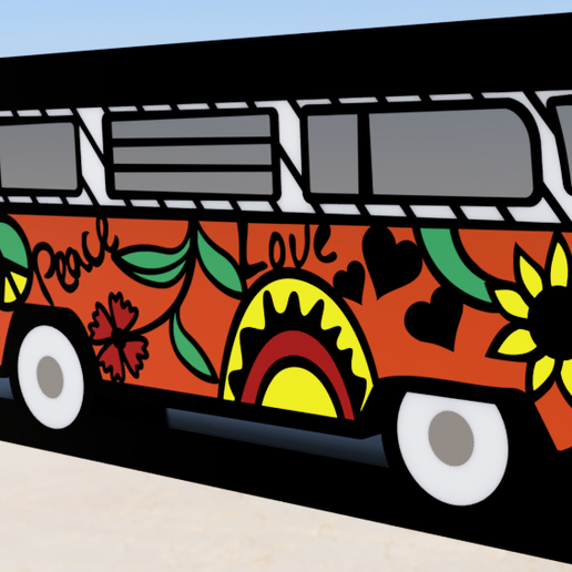 🚌 hippy bus light z-hop style (single extruder)・ 3MF File for ・Cults