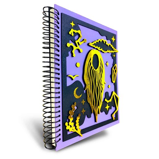 🧙‍♀️ Faceless Witch Notebook Journal Cover Laser Cut Files & SVG Files ...