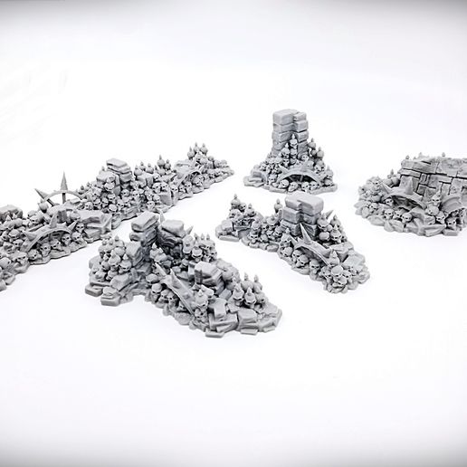 🎲 Rubble Pile Bundle - Grimdark・ 3D File for ・Cults