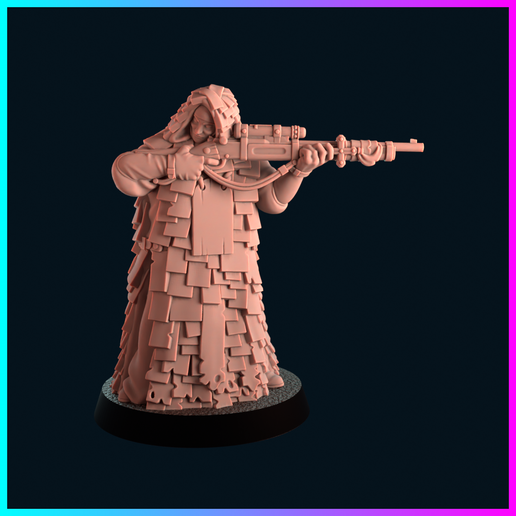 🔫 The Hollow War - Sniper Nun・ STL File for 3D printing・Cults